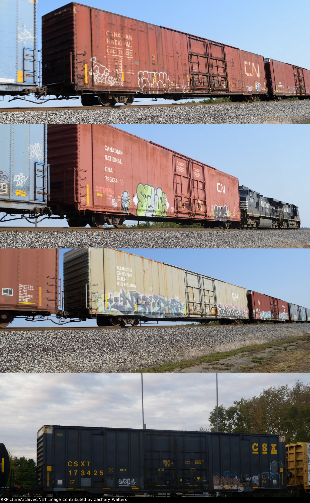 CNA ICG CSX Boxcars